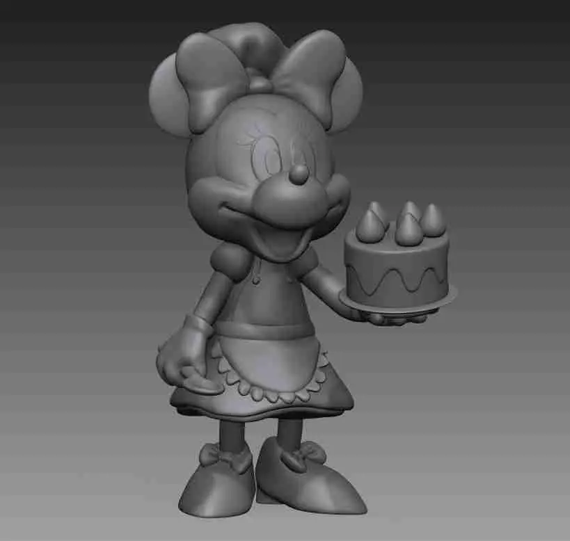 3D Printer Files | 3MF File | Minnie Mouse- Pastelera - Baker ...