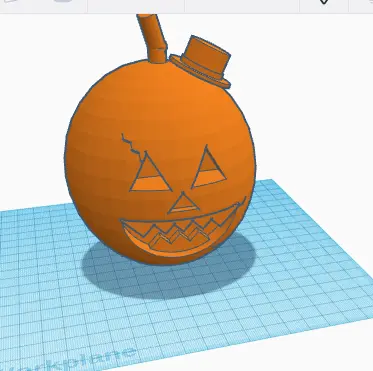 Other STL Download - PUMCKIN WITH A TOP HATby BigE123