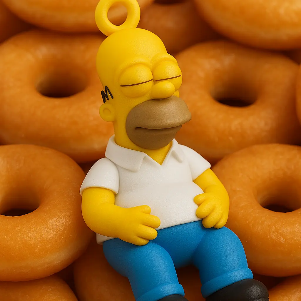 3D Printer Files | 3MF File | Llavero Homer Relax - cjtrade | Creality ...