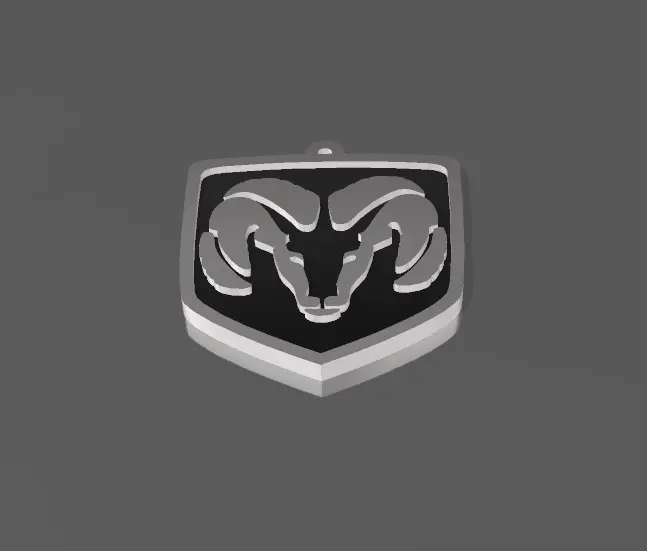 Jewelry & Accessories STL Download - Dodge logo keychainby Mr3DBeast