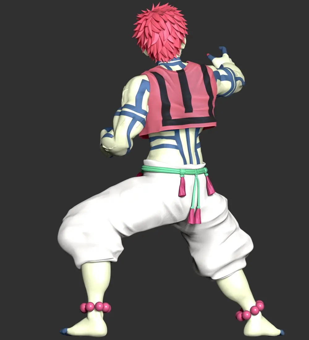 Characters & Creatures STL Download - Demon Slayer - Akaza Kimetsu no ...