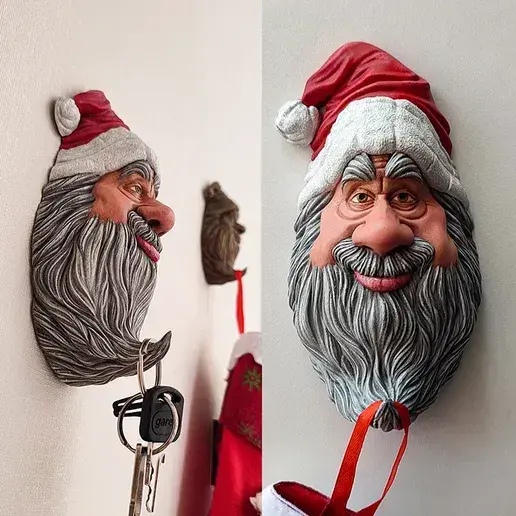 Santa Claus Key Holder | 3D-Modelle herunterladen | Creality Cloud
