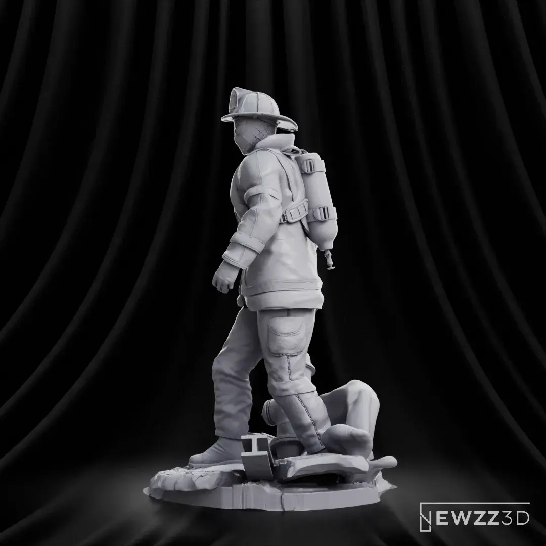 Characters & Creatures STL Download - Firefighter Spider-Manby Newzz3D