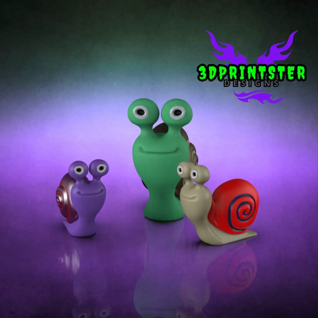 Archivos de impresora 3D | Archivo 3MF | Whimsical Snail (No Supports ...