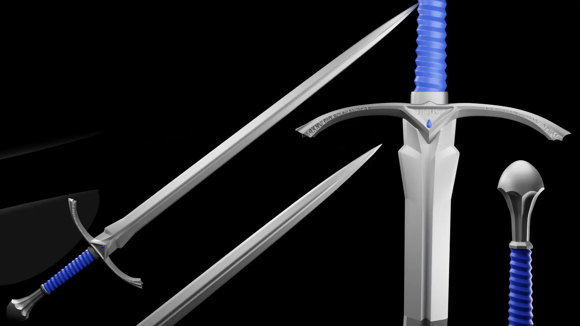 Cosplay STL Download - Glamdring Sword - Lord of the Rings - REAL SIZE ...