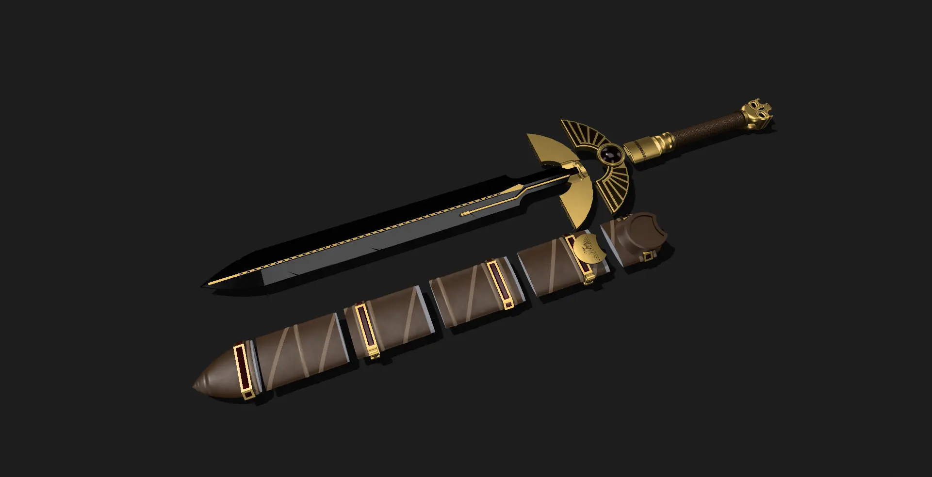 Characters & Creatures STL Download - Raven sword of master sammaelby ...