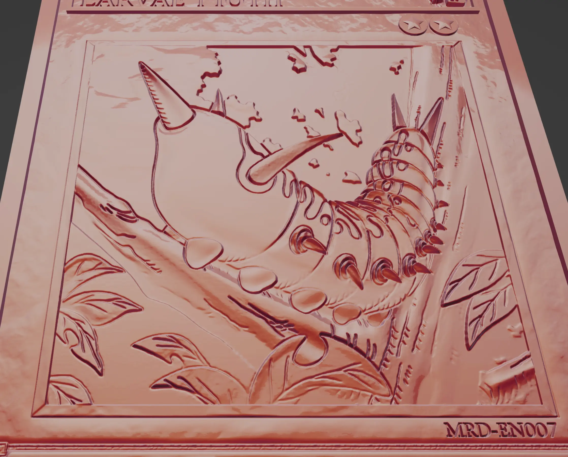 Board Games & Card Games STL Download - larvae moth - yugiohby Wsonuchiha3D