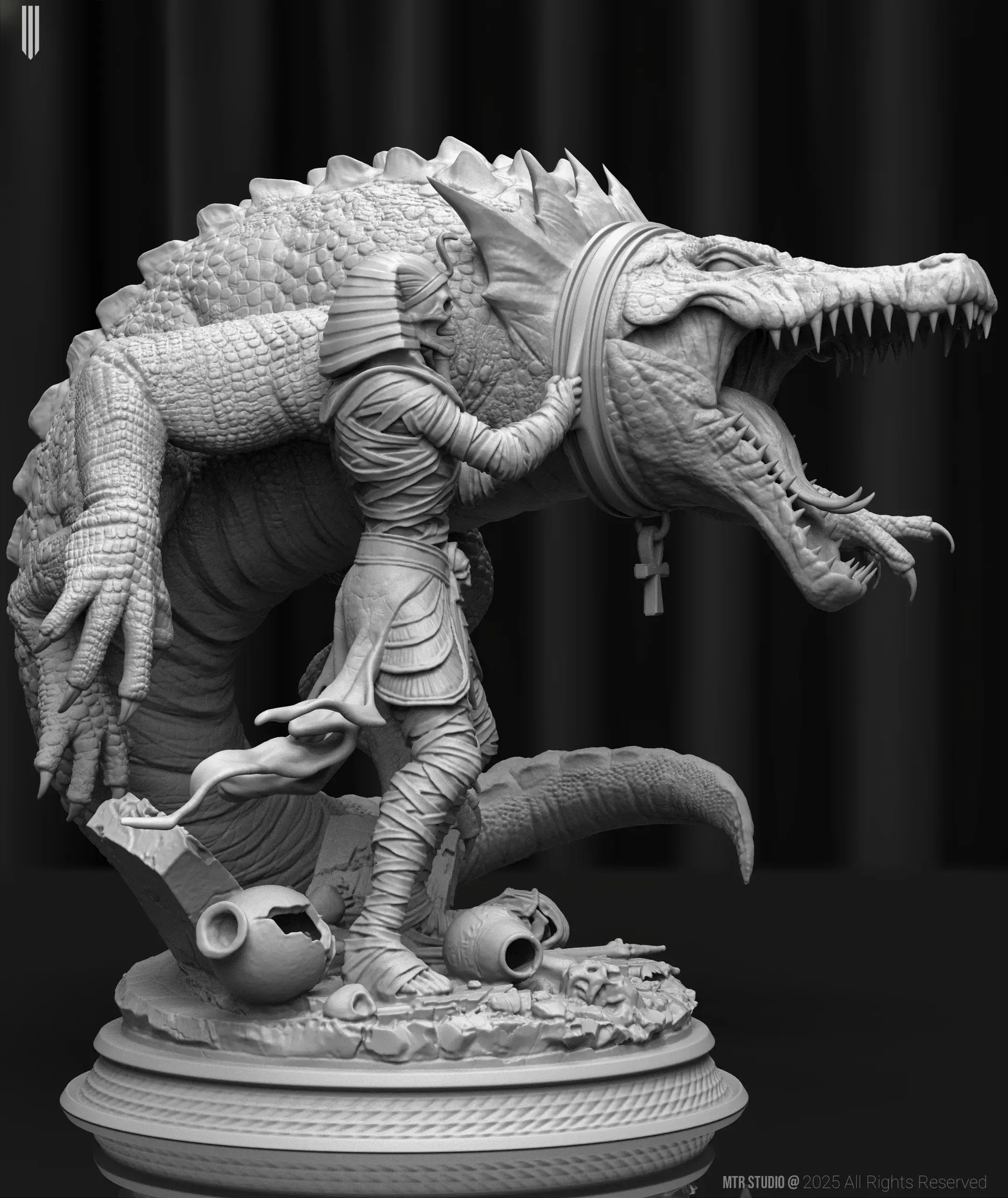 Other STL Download - Epic Egyptian Mummy Warrior & Sobek Monsterby MTR ...