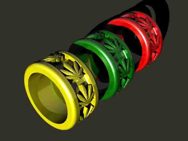 Jewelry & Accessories STL Download - A cannabis themed jewelry ring.by ...
