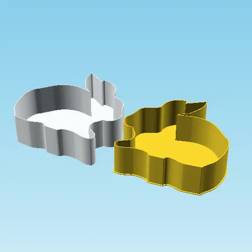 3D Printer Files | 3MF File | Rabbit 004F, nestable box (v2) | Creality ...