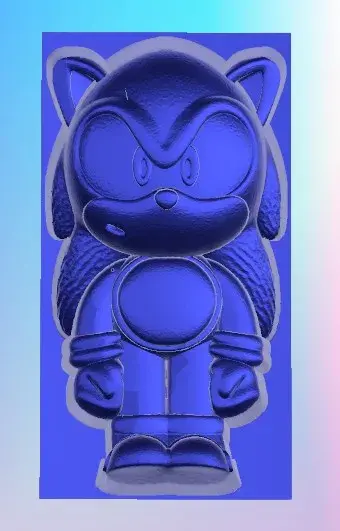 Other STL Download - mold sonic candle fondantby Prinlab3d