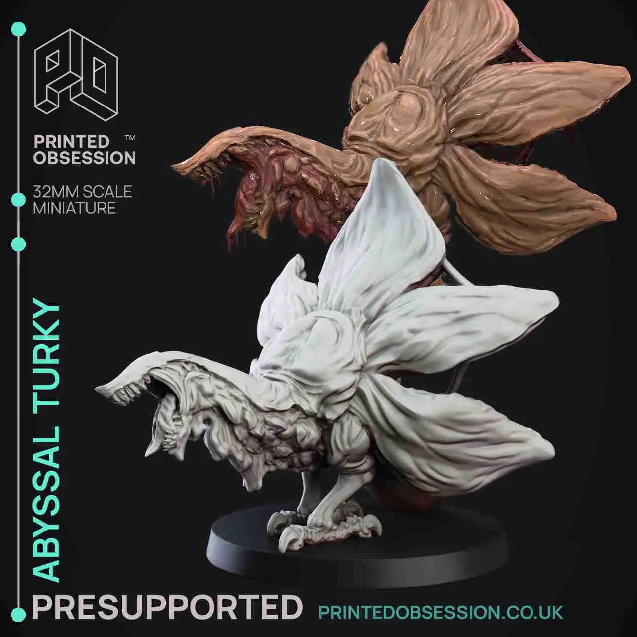 Characters & Creatures STL Download - Abyssal Turkey - Elemental ...