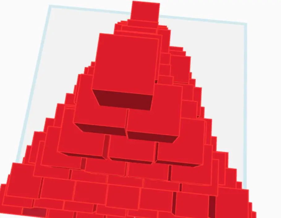 Free Digital Art STL Download - A Pyramid made of Blocksby El Líder Pantera