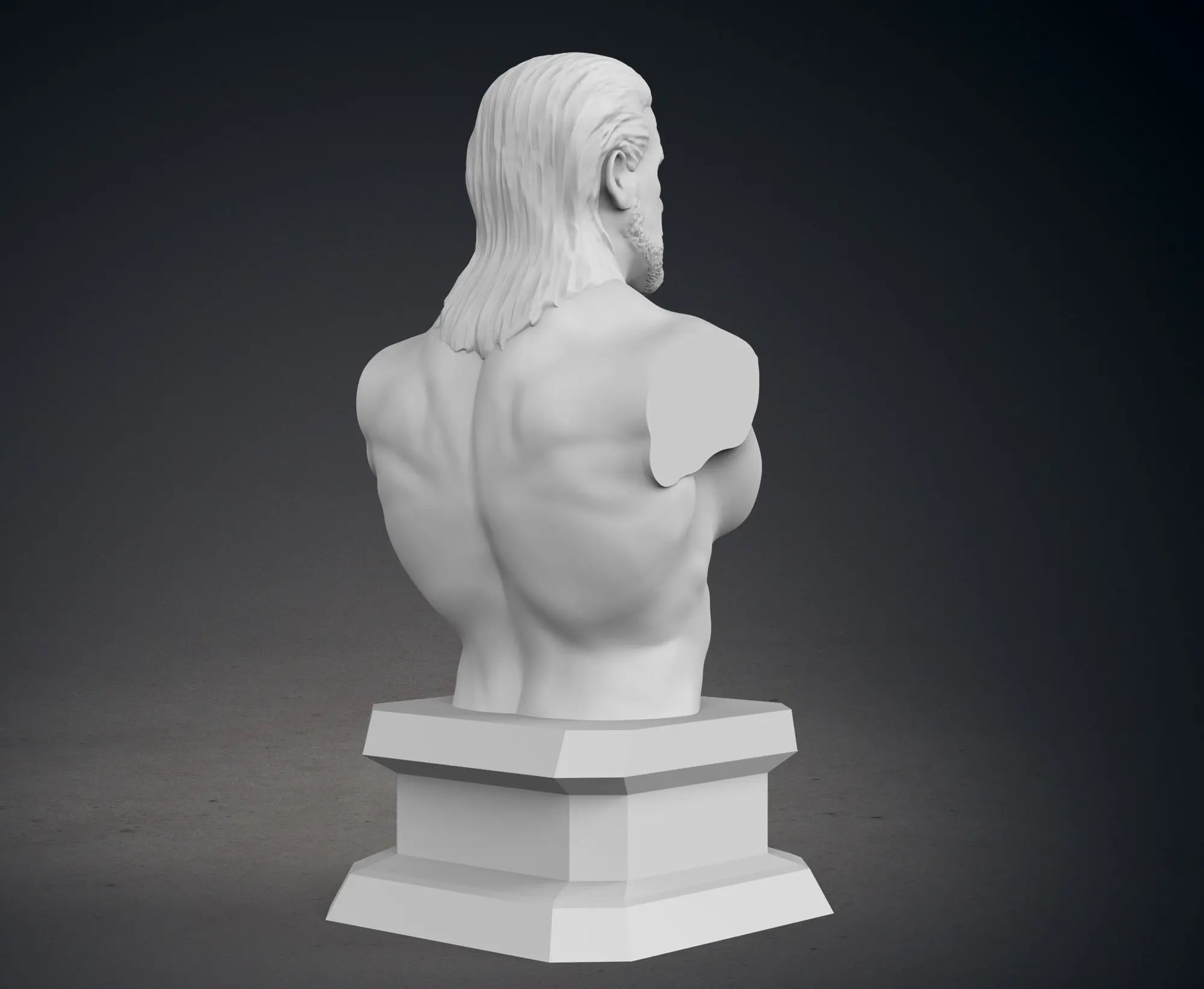 Sculptures & Artworks STL Download - TRIPLE H BUST - CLASSIC VERSIONby ...