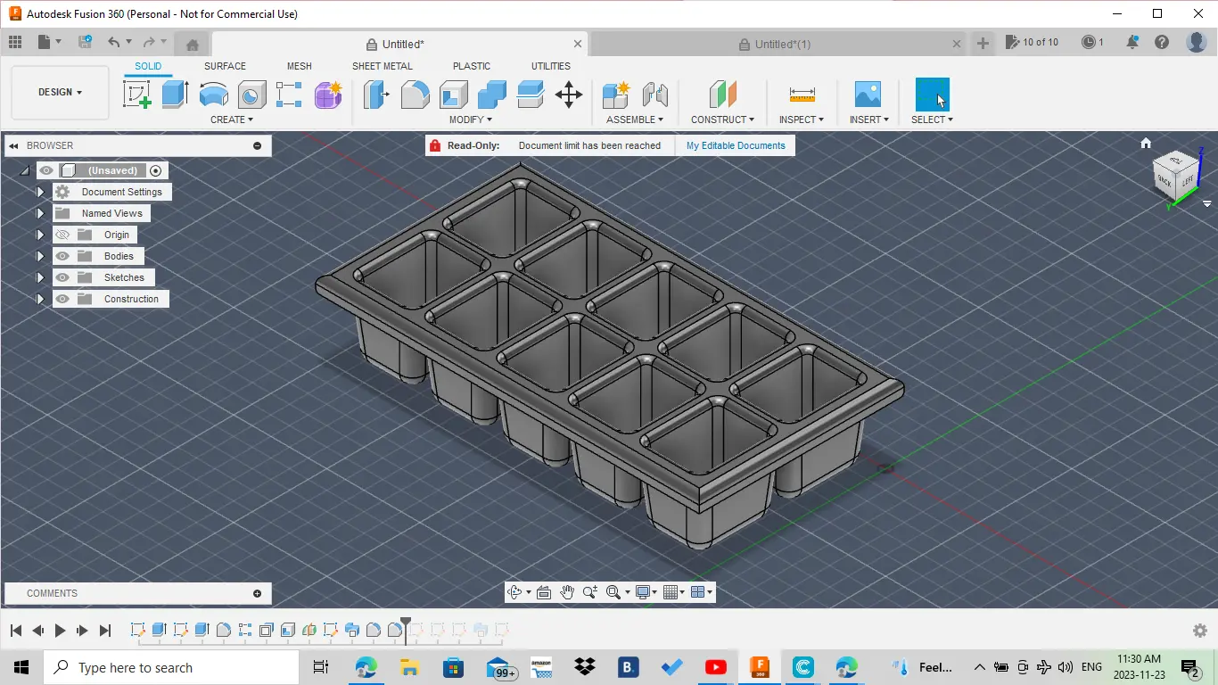 3D Printer Files | 3MF File | mini ice cube tray | Creality Cloud