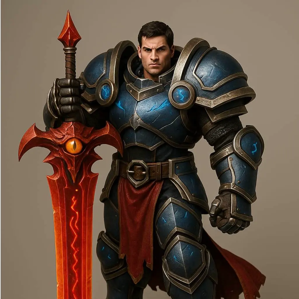 Free Characters & Creatures STL Download - Action Figure Garen League ...