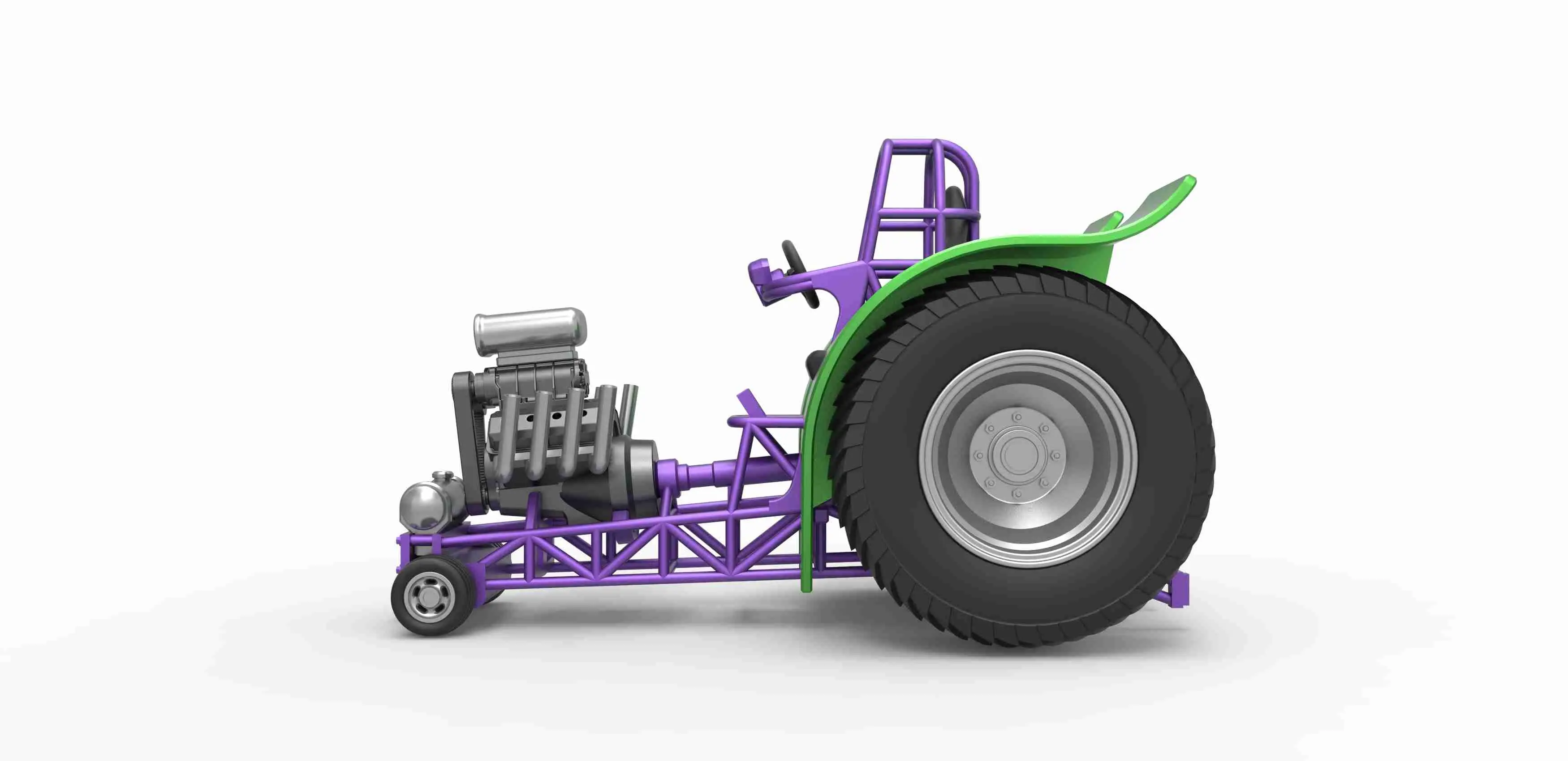 Fun short Super modified Pulling tractor V1 Scale 1:25 | 3D models ...