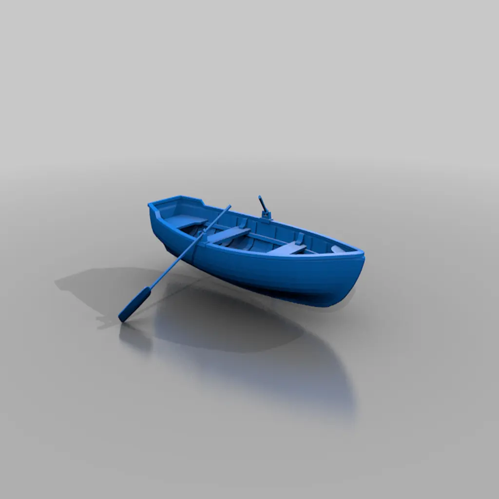Free Miniature Games & Accessories STL Download - old row boat ...