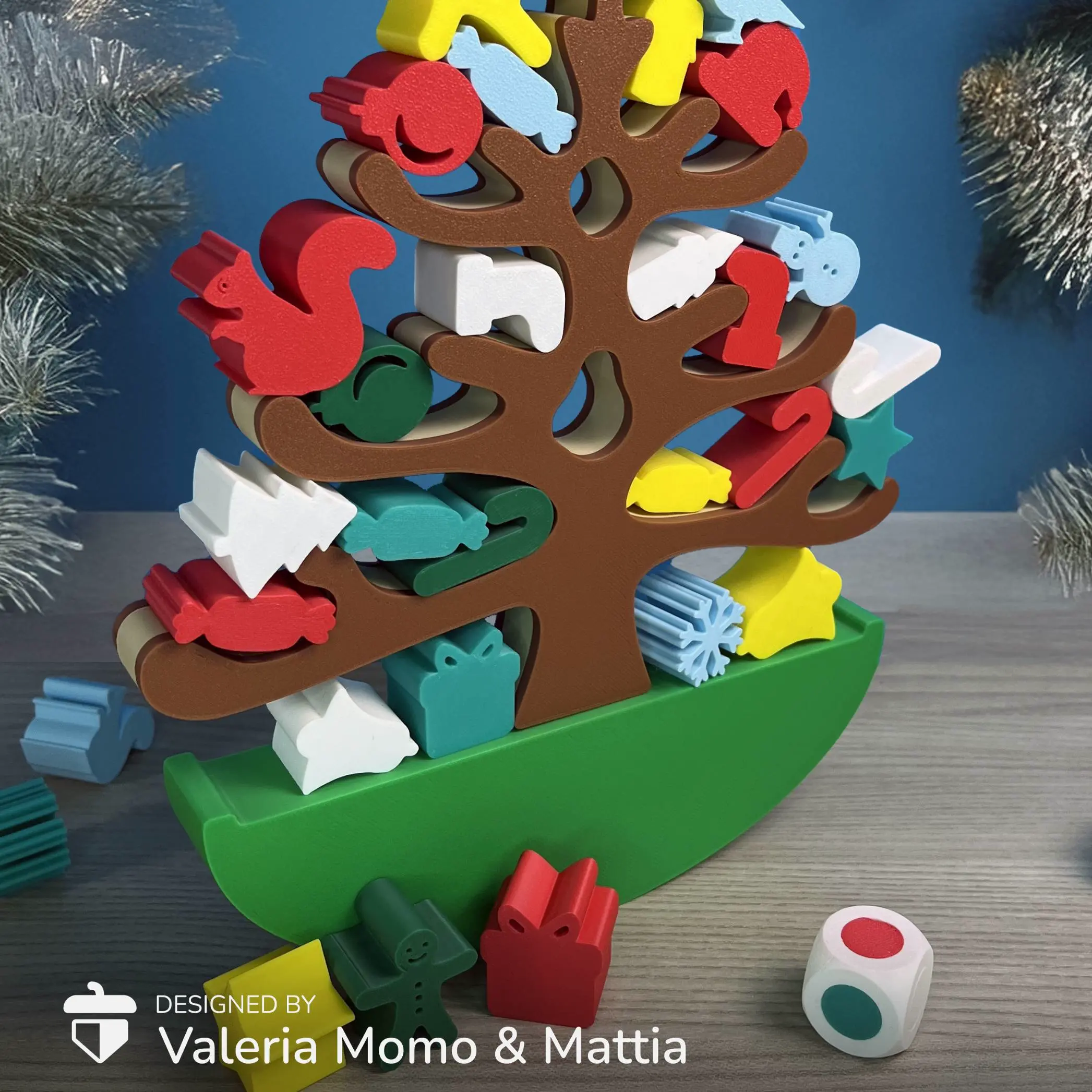 3D Printer Files | 3MF File | Christmas Tree Balance Stacking Game ...