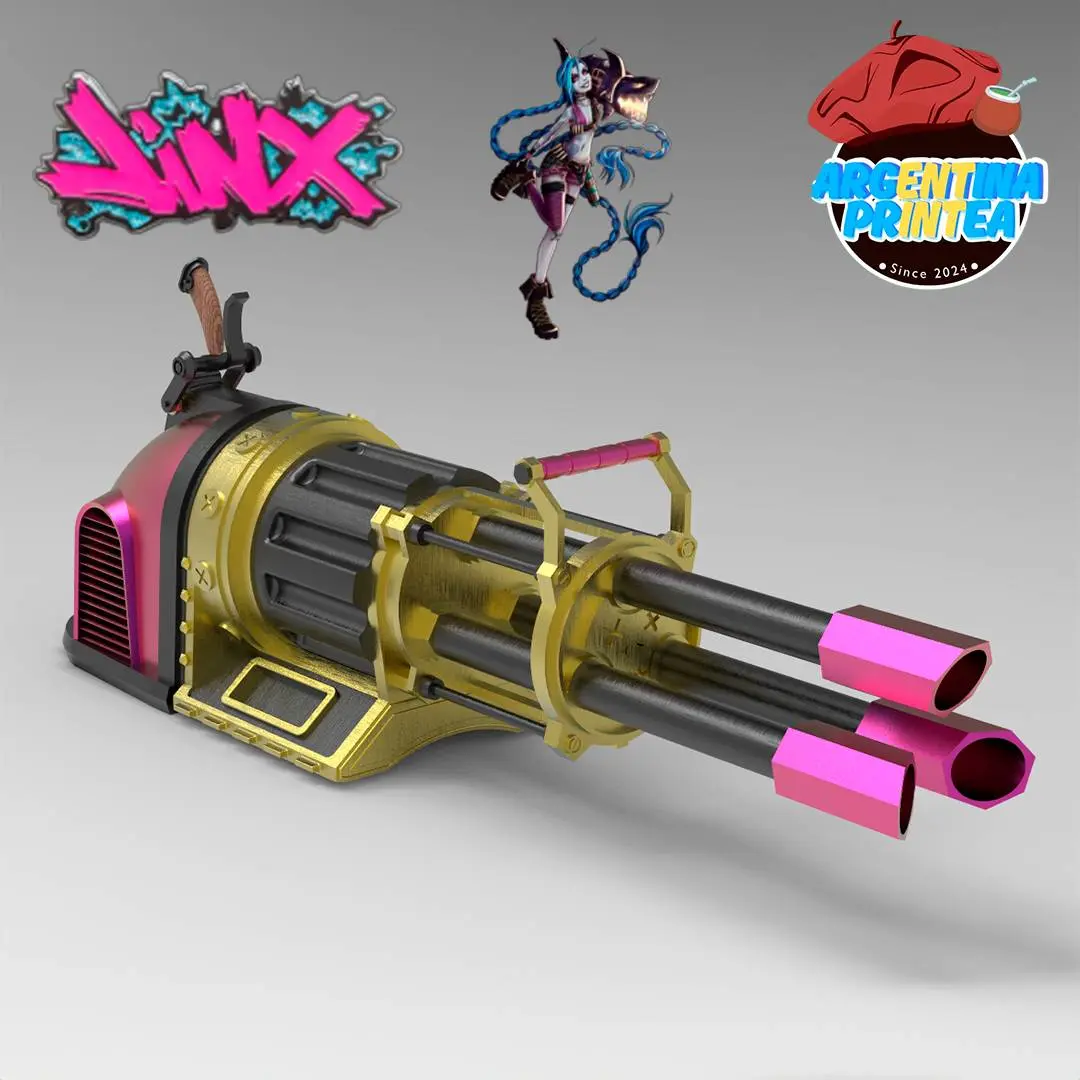 Props & Terrain STL Download - Jinx Cosplay - League of legendsby ...