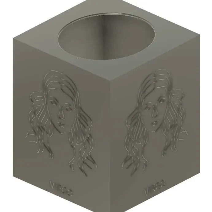 Other STL Download - Virgo Zodiac Small Tissue Box Coverby Trash Can Guy