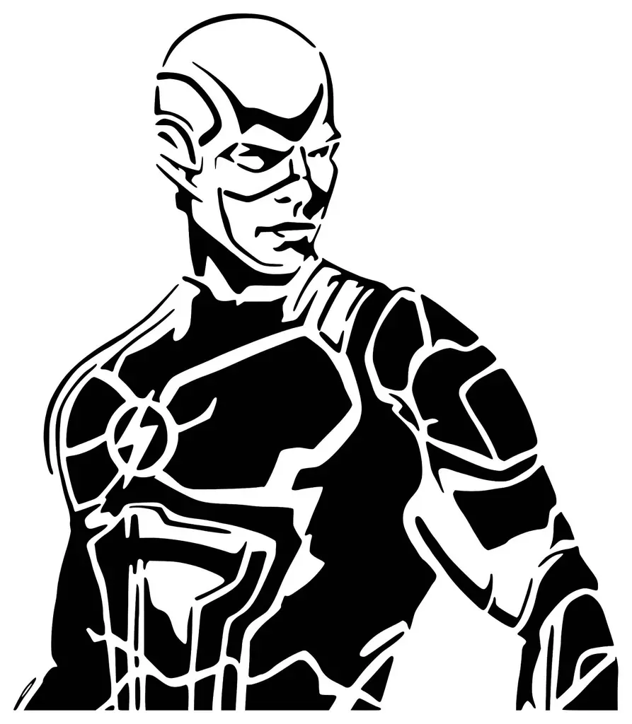 Free Digital Art STL Download - The Flash stencil 2by SMT_M 🦊