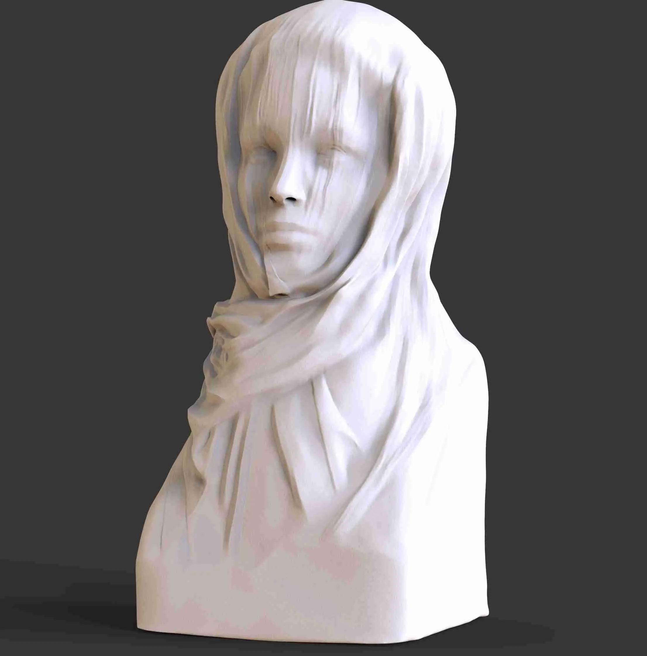 Sculptures & Artworks STL Download - VEILED WOMANby Pasquale93