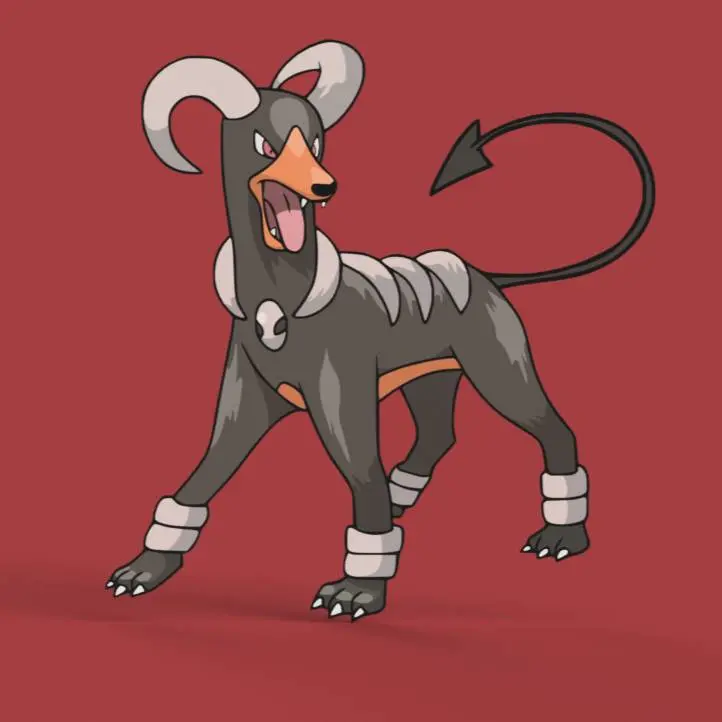 3D Printer Files | 3MF File | Houndoom Wall Art | Creality Cloud