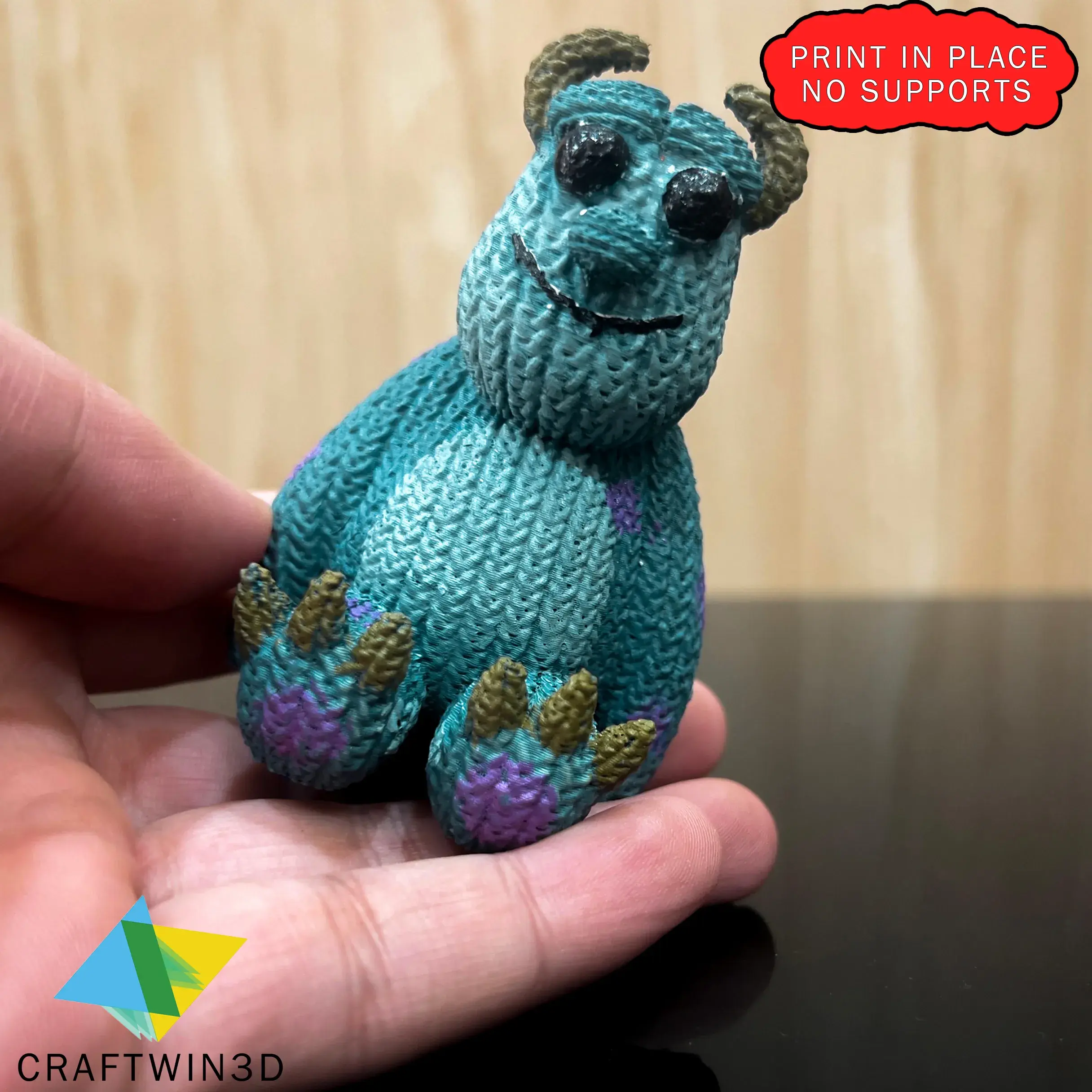 Archivos de impresora 3D | Archivo 3MF | Sully de punto de Monster inc ...