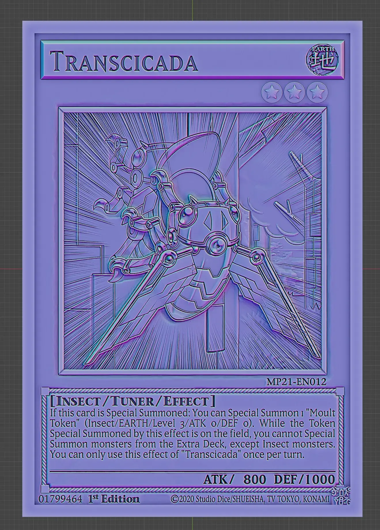 Free Other STL Download - Transcicada - yu-gi-oh!by Wsonuchiha3D