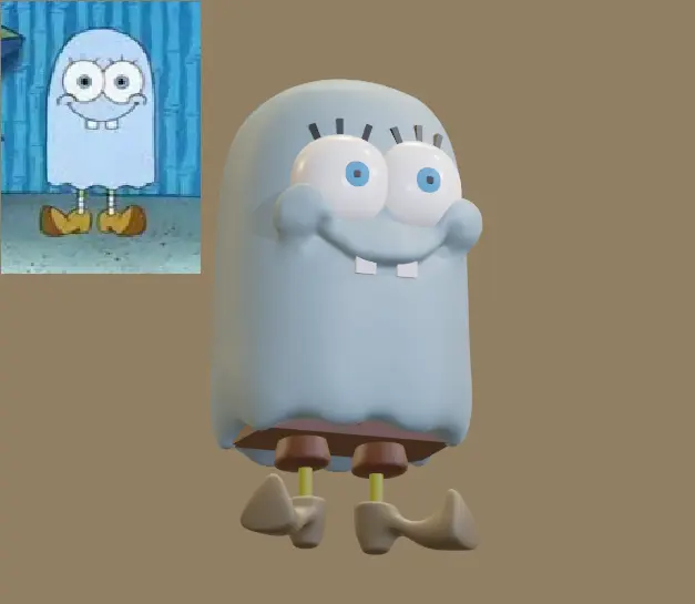 Characters & Creatures STL Download - BOB ESPONJA FANTASMA SPONGEBOB ...
