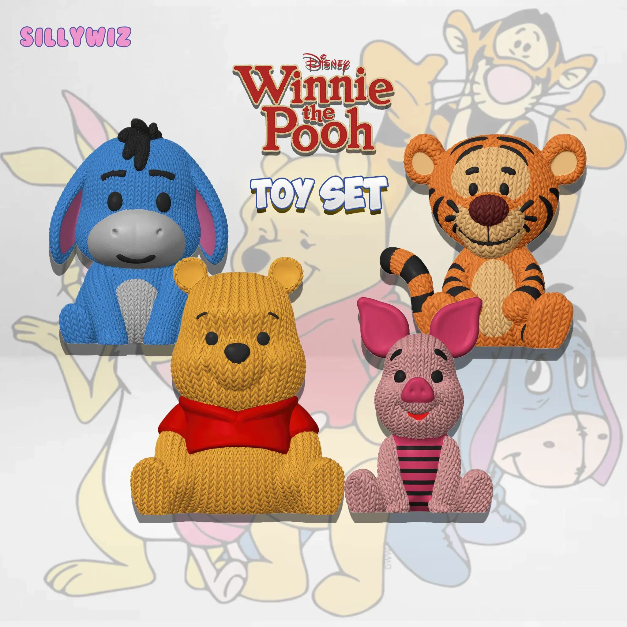 Characters & Creatures STL Download - Buy 4 Models, Get 1 FREE! Winnie ...
