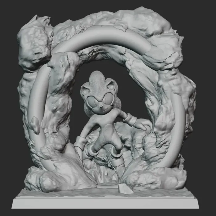 Characters & Creatures STL Download - Sonic: The Hedgedog PRINTABLE 3D ...