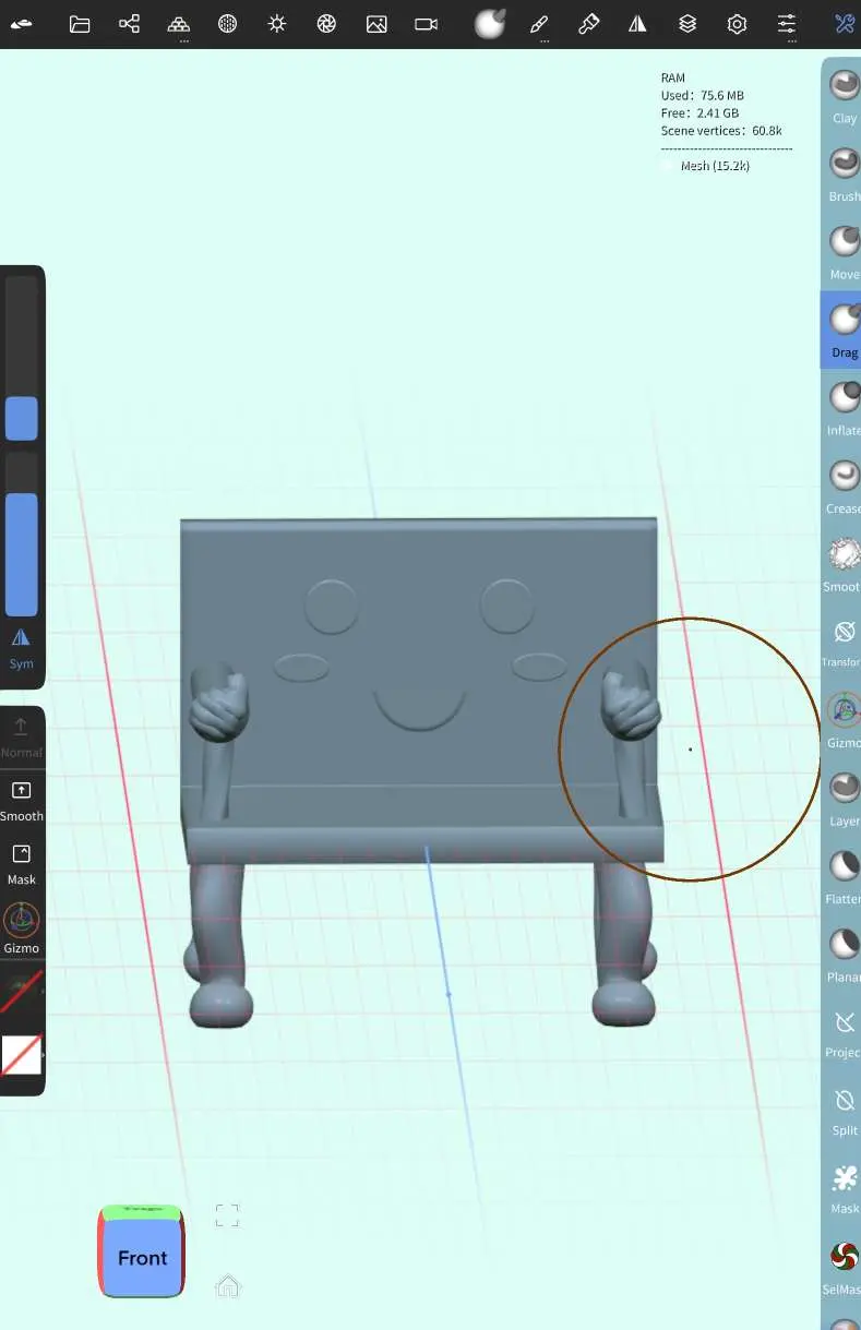 3D Printer Files | 3MF File | Bench with Face Shelf Sitter | Creality Cloud