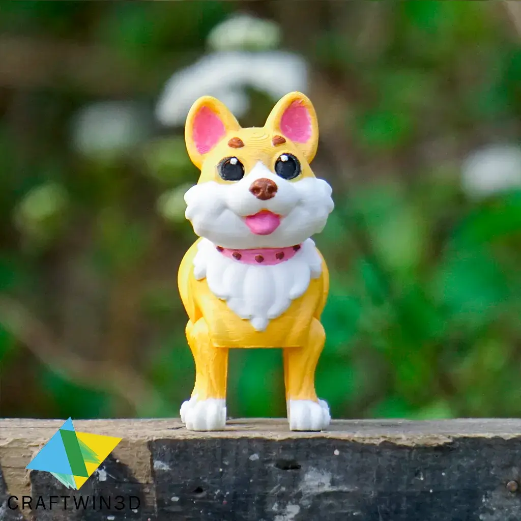 Other STL Download - Print in Place Tiny Corgiby CraftWin3d