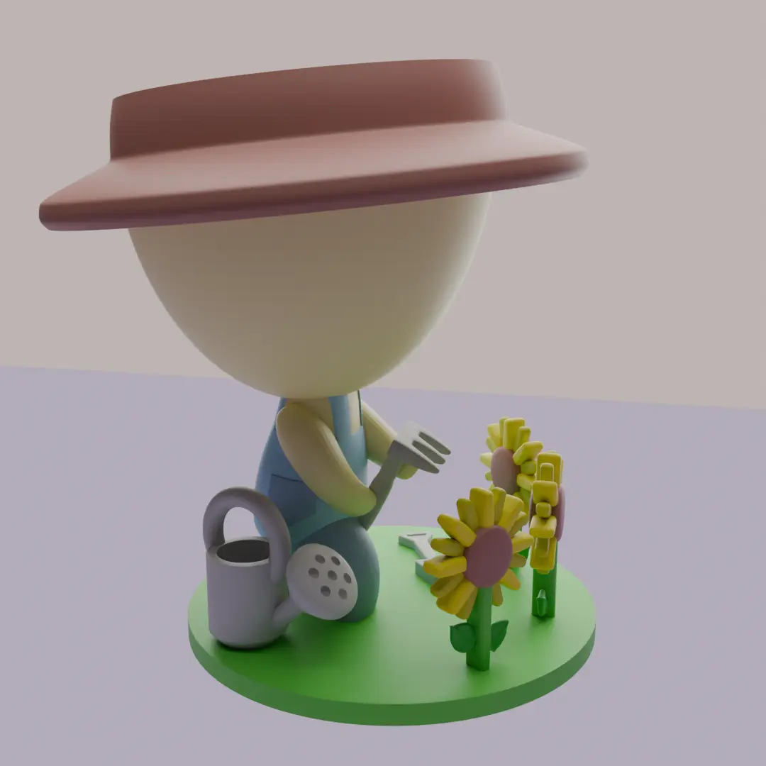 Robert Plant Gardener (x3) | 3D模型下载 | 创想云