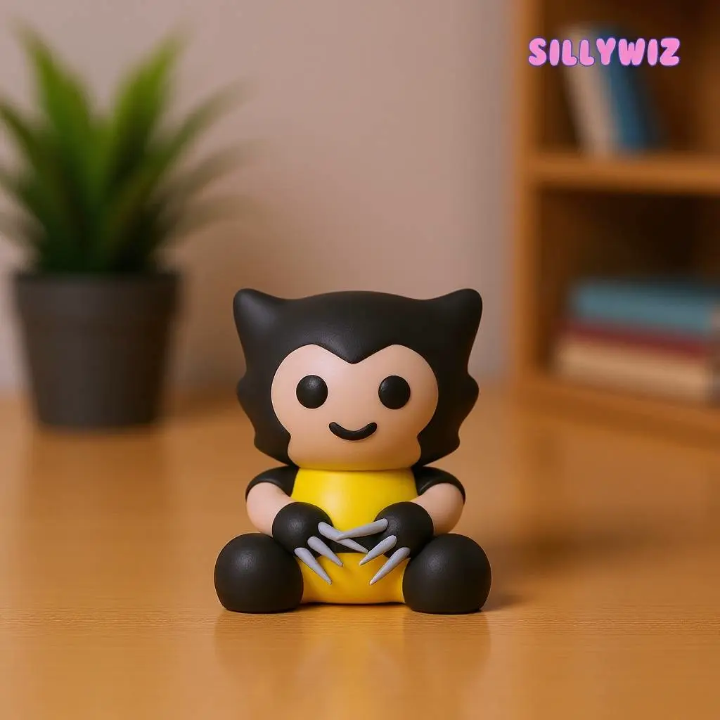 Characters & Creatures STL Téléchargement - Cute Wolverine X men - SillyWiz