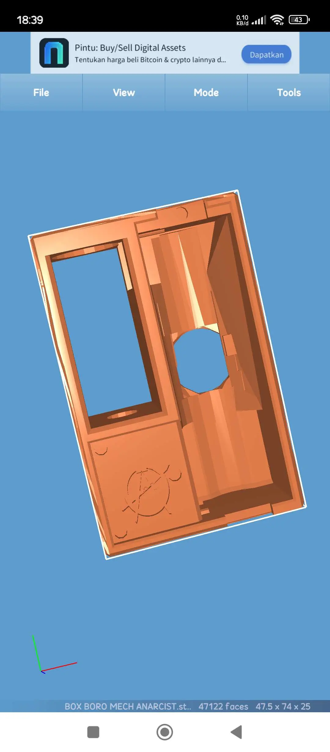 Test Models STL Download - BORO MECH BOX MOD VAPEby andhyc