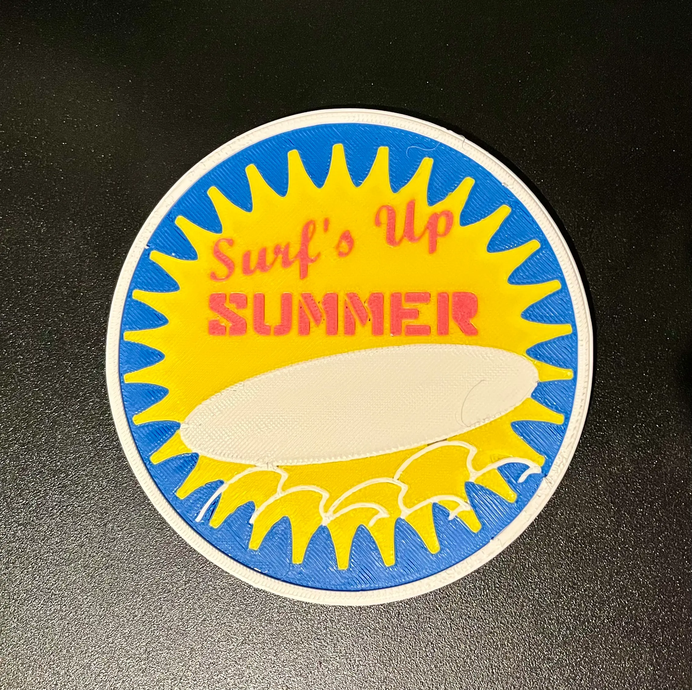 3D Printer Files | 3MF File | Surf's Up Summer Coaster Set | Creality Cloud