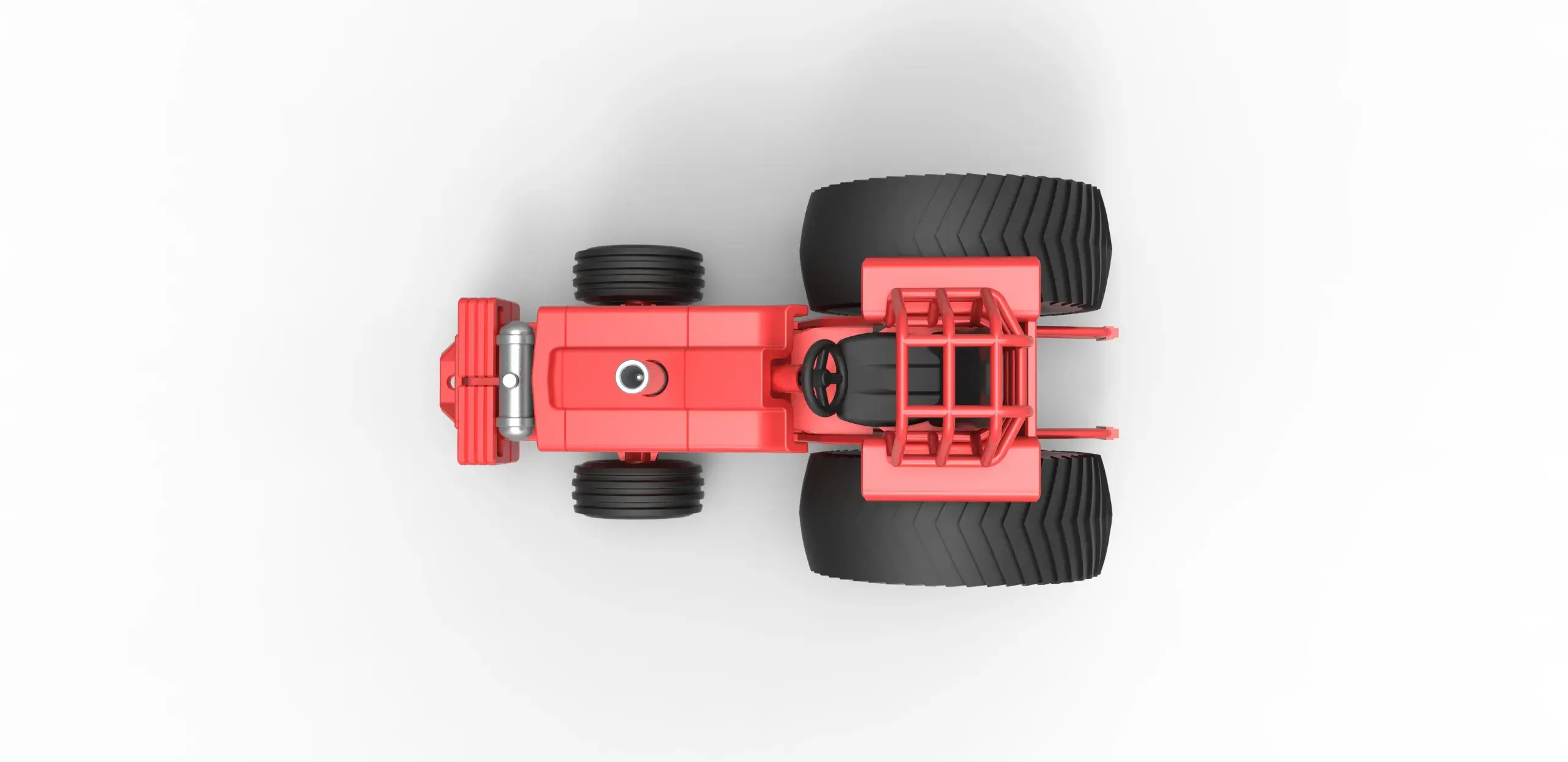 Vehicles & Machinery STL Download - Fun short Pro Stock Pulling Tractor ...