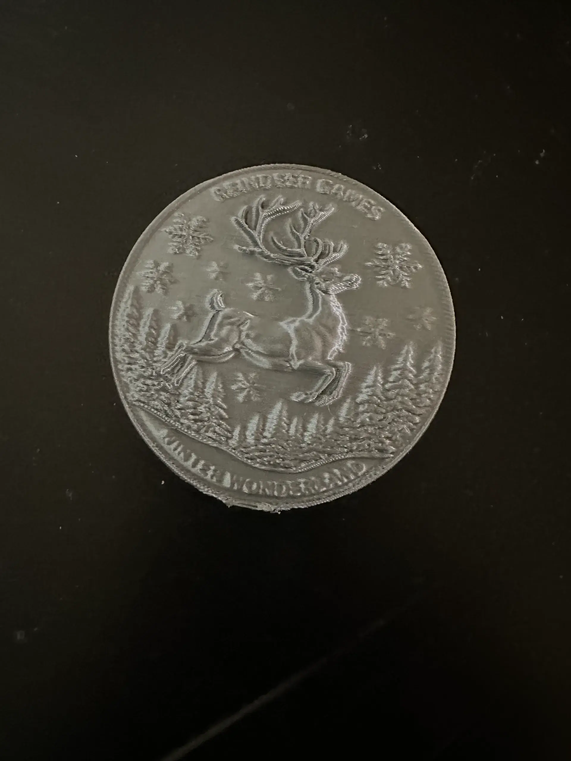 3D Printer Files | 3MF File | Reindeer Games Token | Creality Cloud
