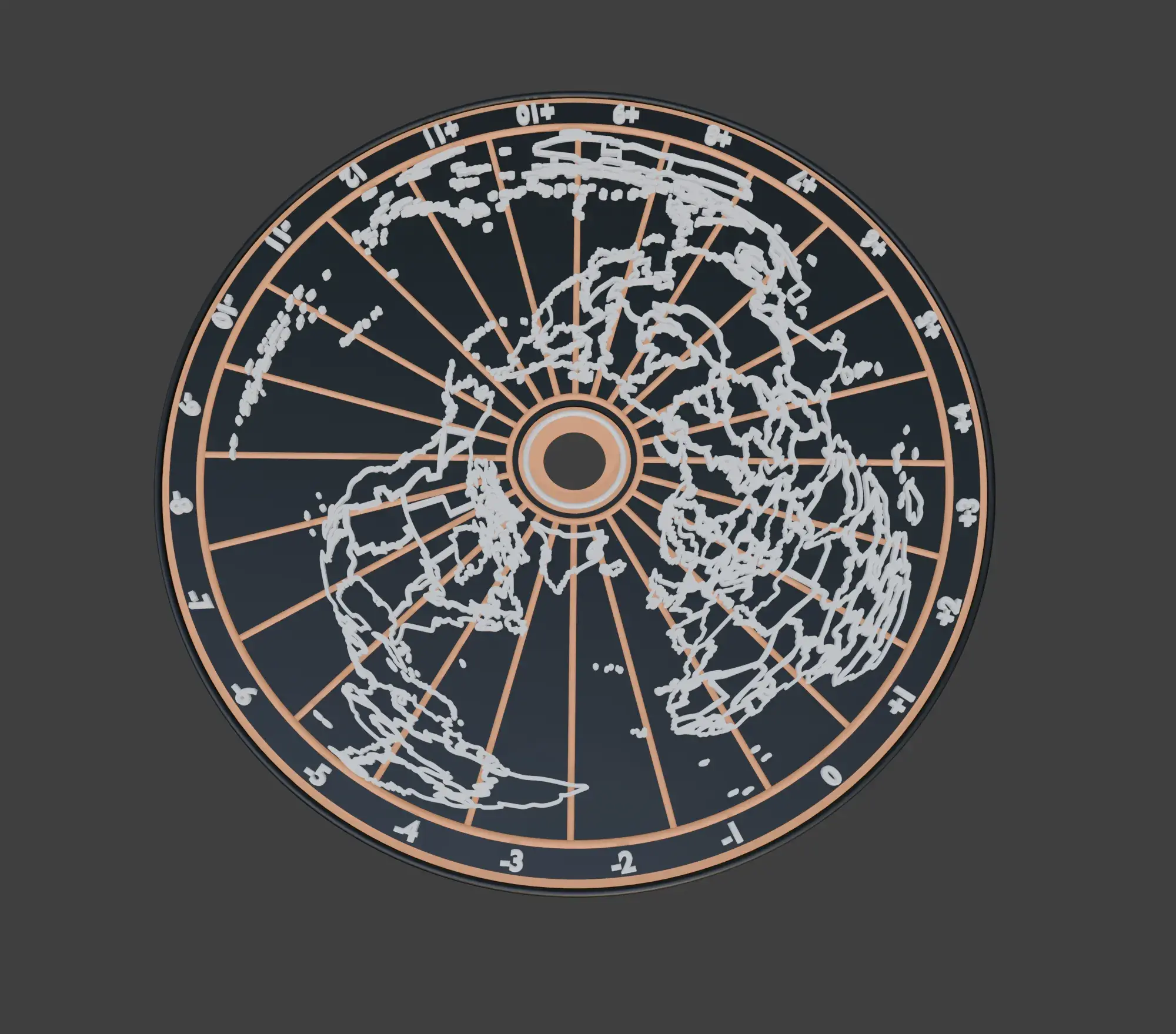 3D Printer Files | 3MF File | Minimal Original World Time Zone Wheel ...