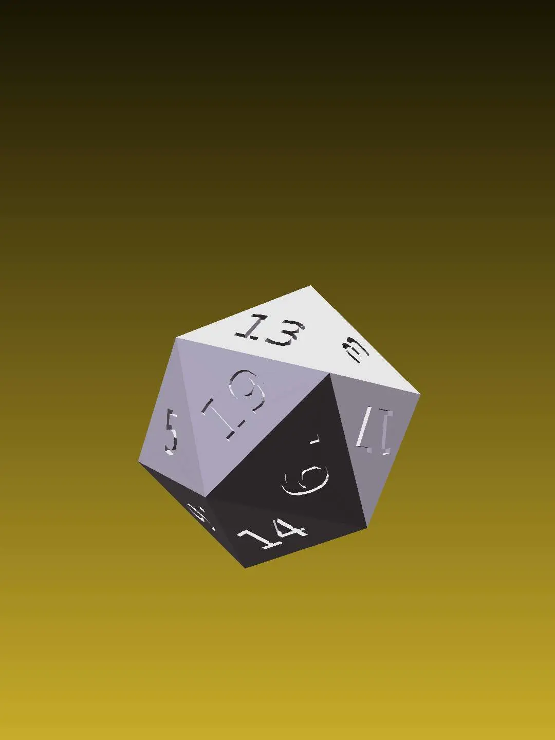 Board Games & Card Games STL Download - 20 Sided Diceby Marul