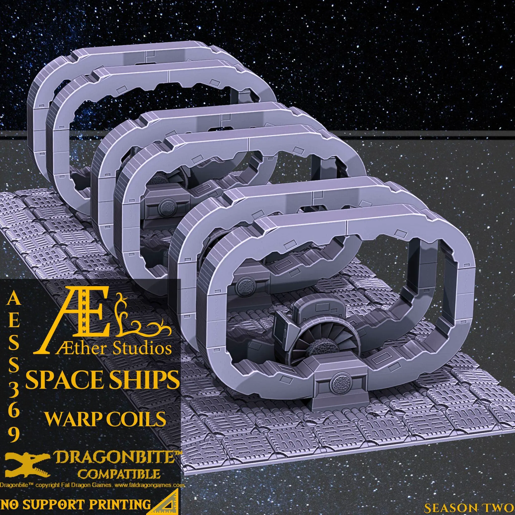 Props & Terrain STL Download - AESS369 - Warp Coilsby Aether Studios