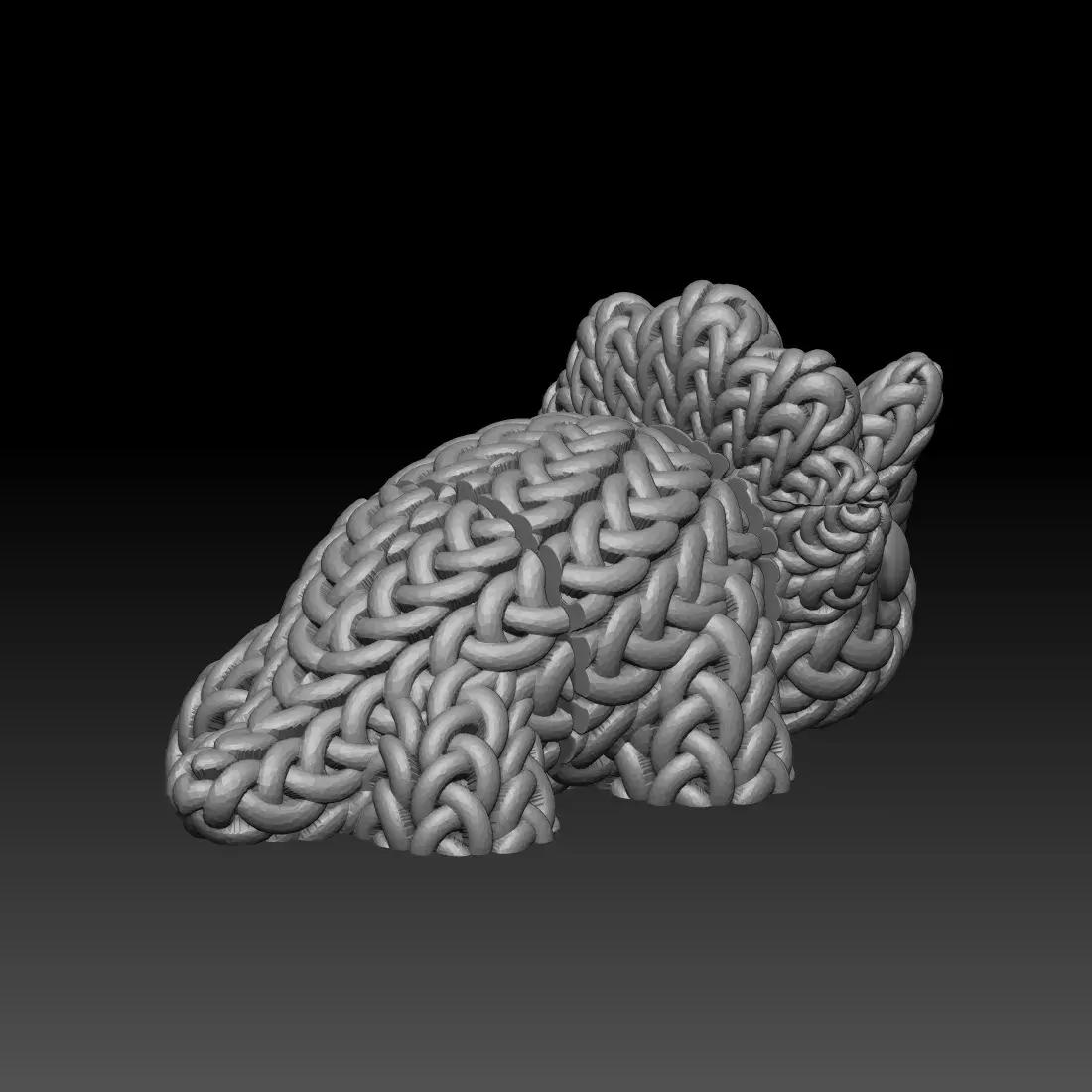 Characters & Creatures STL Download - Knitted Flexi Triceratopsby Utsav ...
