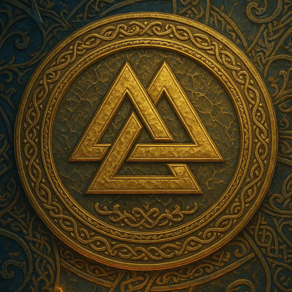 Badges & Coins STL Download - a Rune Valknútr, Valknut, Валькнутby ...