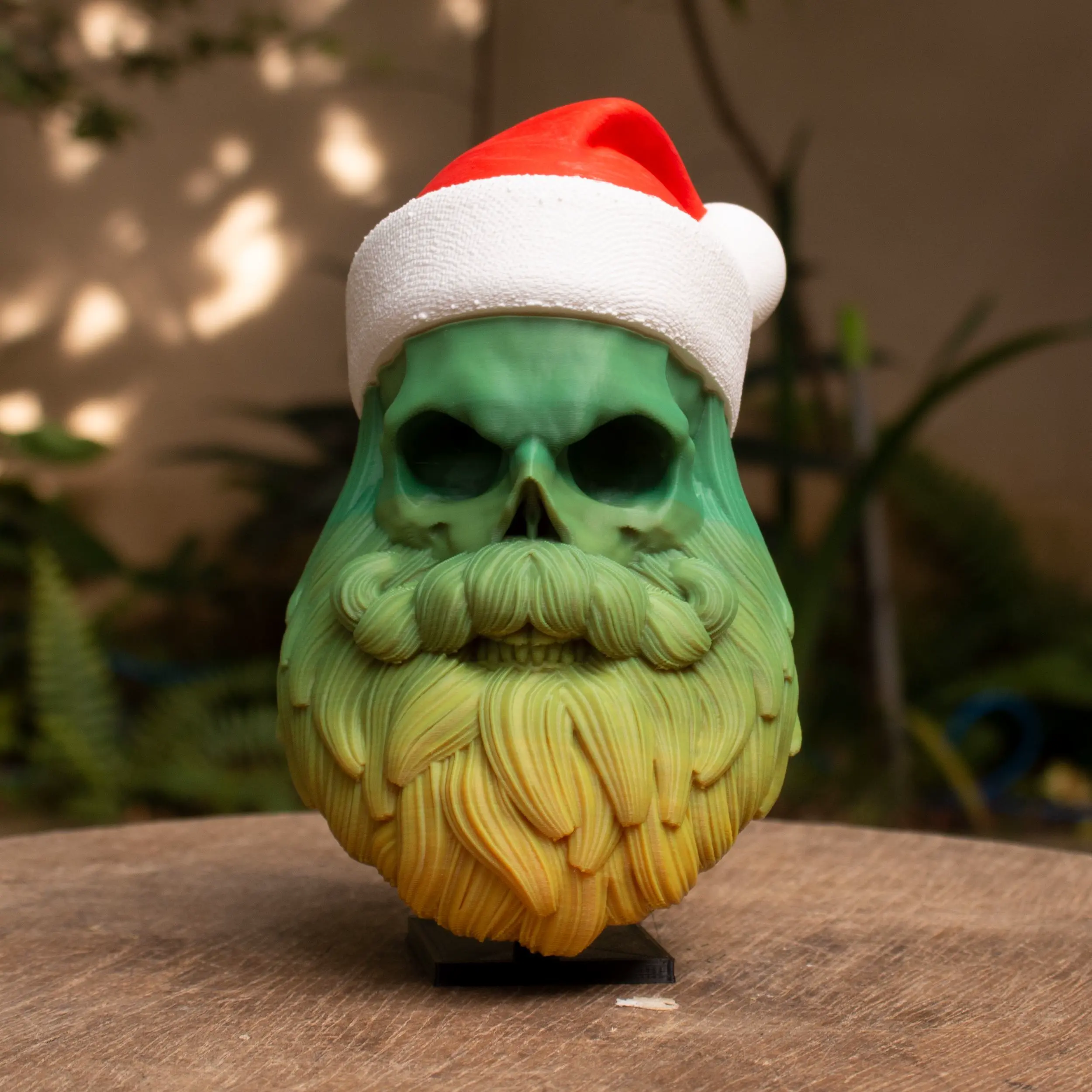 Characters & Creatures STL Descarga - CALAVERA SANTA CLAUS - ROGI STUDIOS