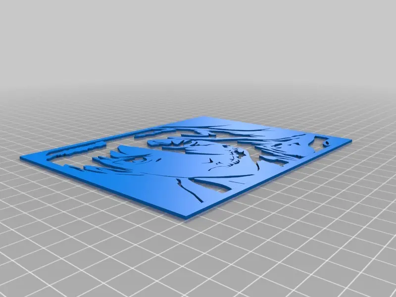 Free Characters & Creatures STL Download - AOT Eren Yeager stencilby ...