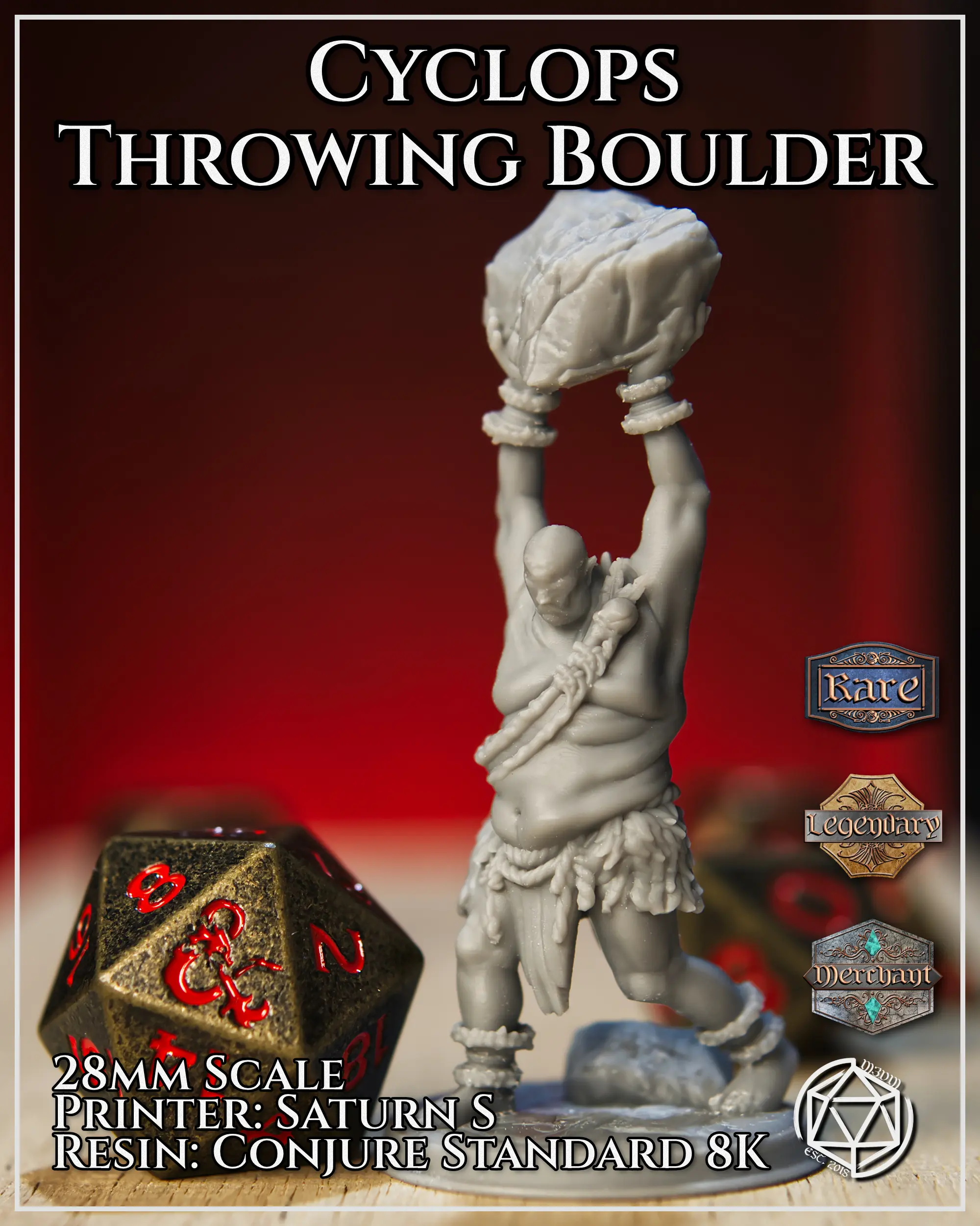 Cyclops Throwing Boulder | 3D models download | Creality Cloud