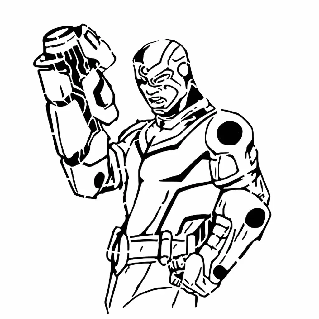 Free Digital Art STL Download - TT Cyborg stencilby SMT_M 🦊